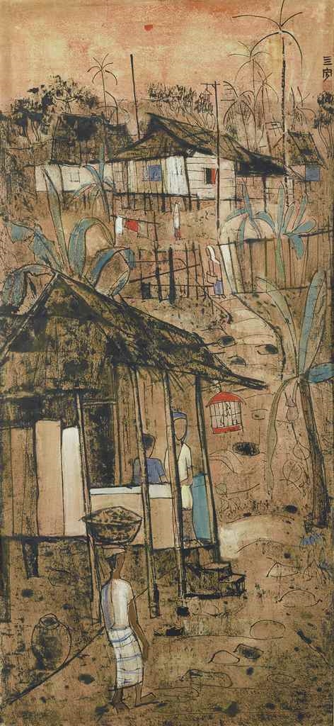 Cheong Soo Pieng | Abstract (1963) | MutualArt