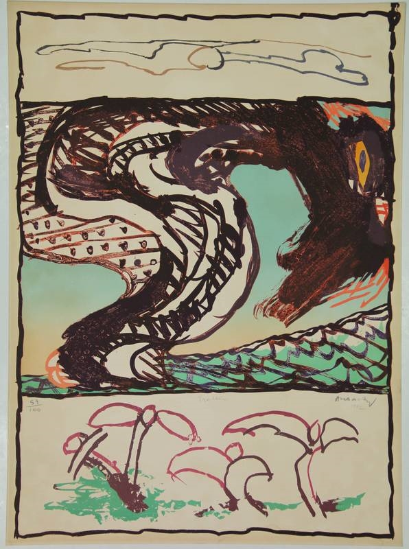 Pierre Alechinsky | Frontière Naturelle (1976) | MutualArt