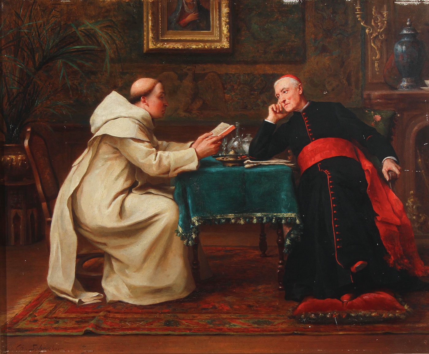 Charles Baptiste Schreiber | Reading the Daily Office | MutualArt