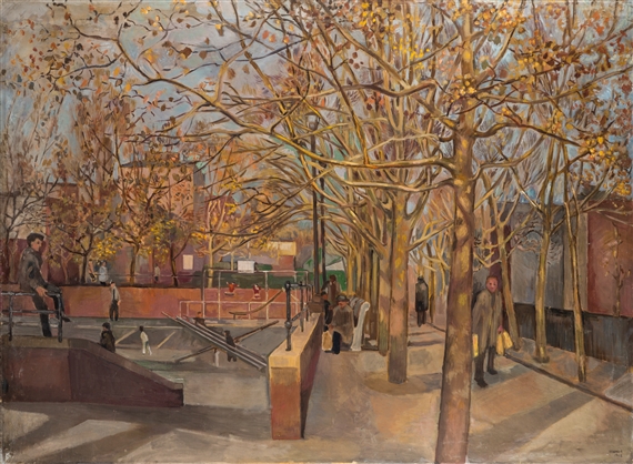Edith Kramer | Park, Lower East Side (1968) | MutualArt