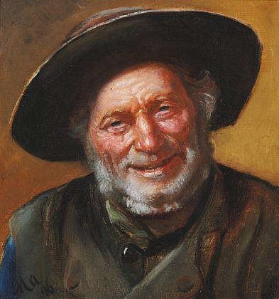 Michael Peter Ancher | Portrait of a girl in a pink dress and a straw ...