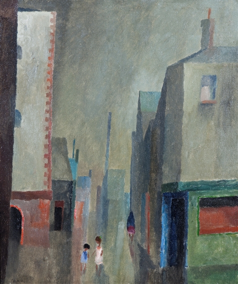 Colin Middleton | Belfast Street Scene (1944) | MutualArt