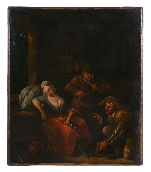 Jan Steen | 2 Works: Card Players in an Interior, Interior with ...
