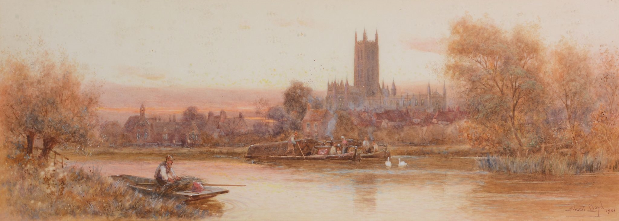 Walter Stuart Lloyd | 2 Works: Tal-Y Cafn, North Wales, Gloucester ...