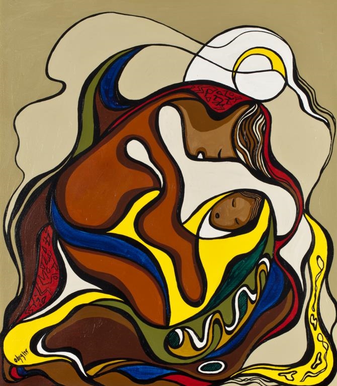 Daphne Odjig | Mother and Child (1975) | MutualArt