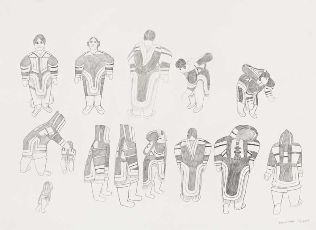 Hannah Kigusiuq | Women with their Amautiq Designs (1987) | MutualArt