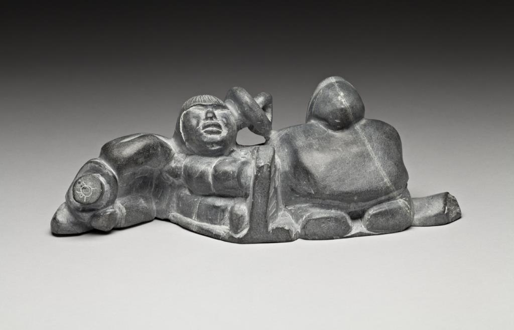 Alasua Amittu Davidialuk | Hunter Under Northern Lights,with Decapitated Head and Body (Early ...