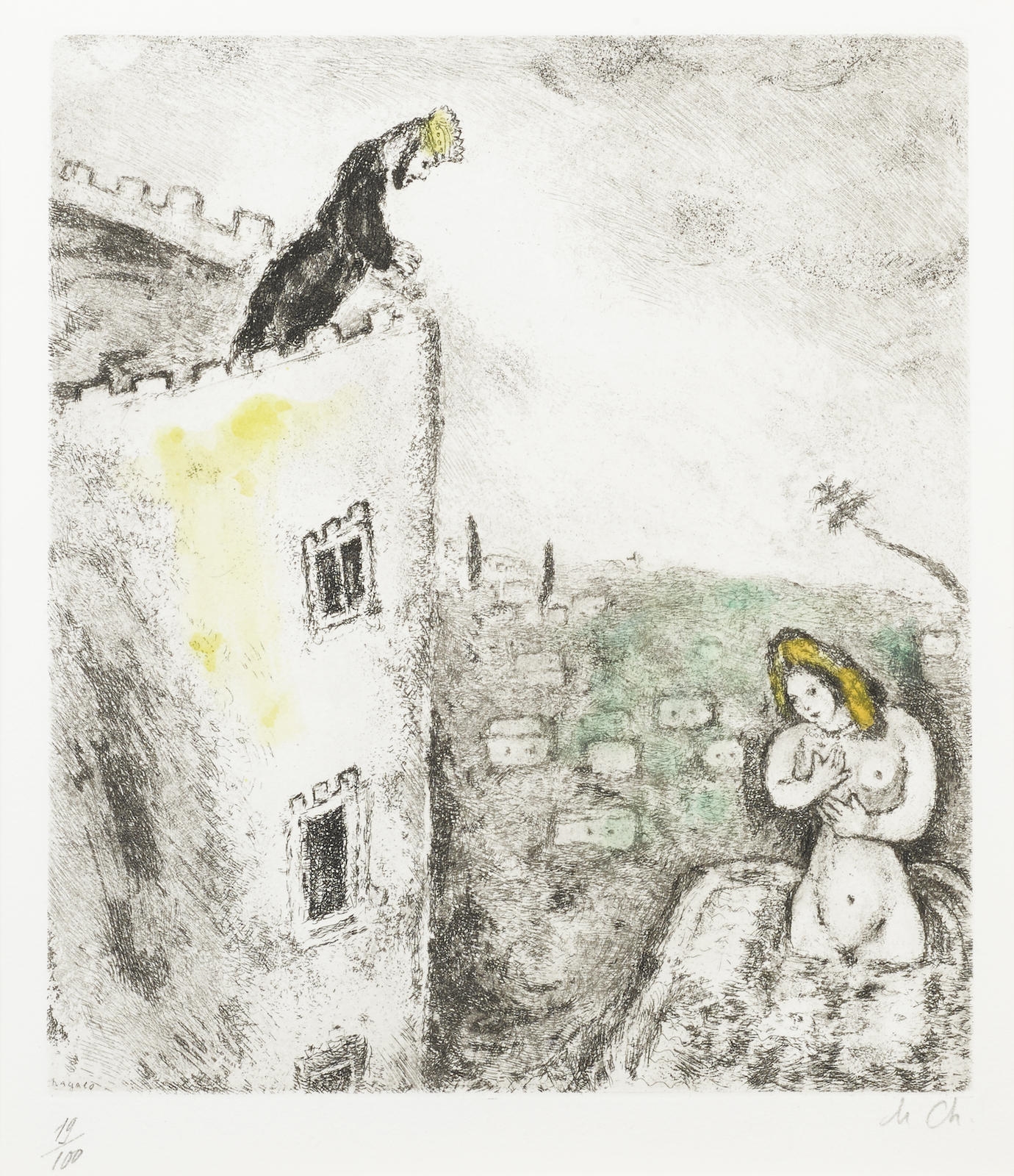 Marc Chagall | Moïse sauvé des eaux, pl. 26, from La Bible (V. 224; C ...