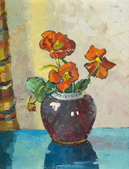 John Weeks | Still Life with Nasturtiums (Circa 1932) | MutualArt