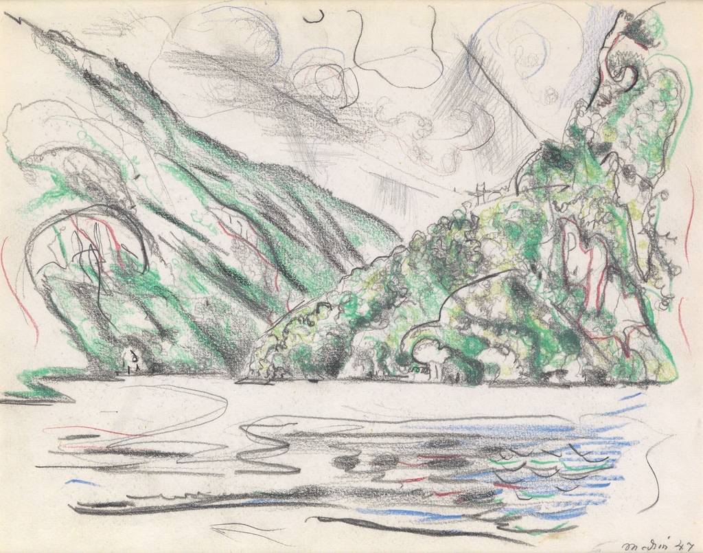 John Marin | A Mountain Lake (1947) | MutualArt