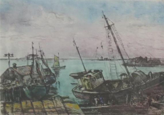 Albert Edel | Provincetown Harbor | MutualArt