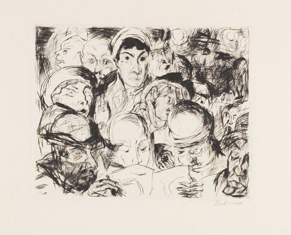 Max Beckmann | Die Kriegserklärung (1914) | MutualArt