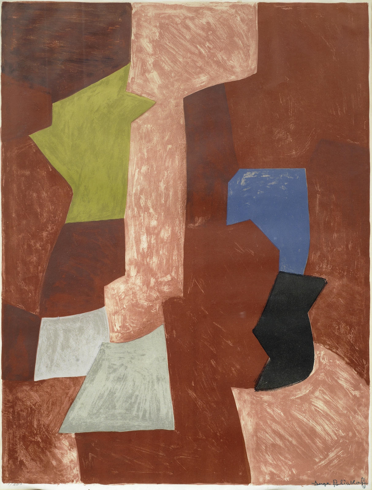 Serge Poliakoff | Compositon in blue (Poliakoff and Schneider 21 ...