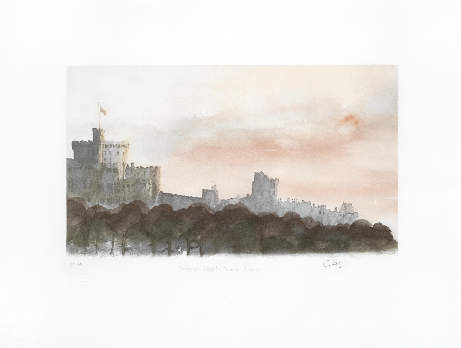 King Charles III | Windsor Castle North Aspect (1991) | MutualArt