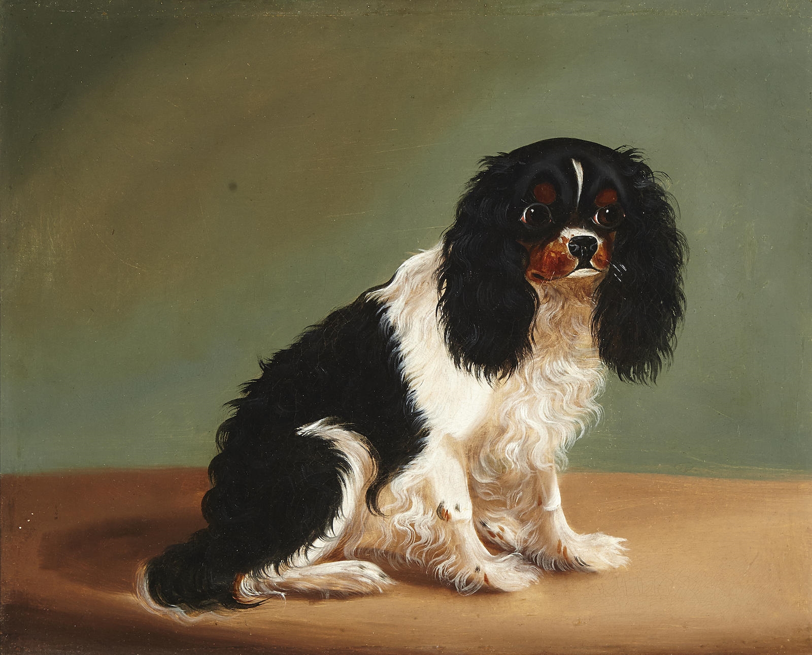 British School, 19th Century | 2 Works: A Tri-Color Cavalier King ...
