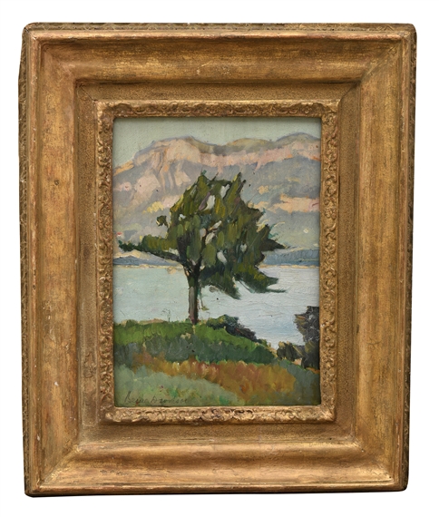 Bessie Davidson | Tree by the Lake | MutualArt