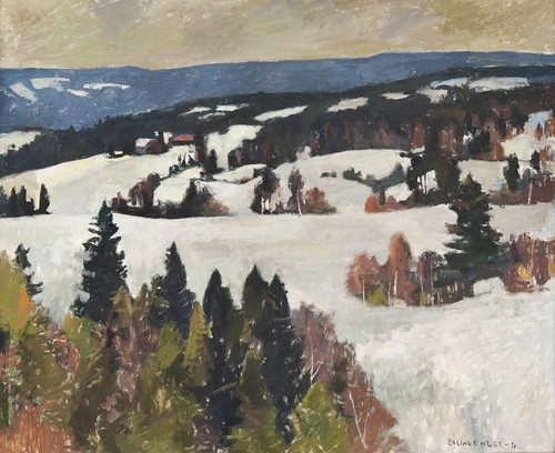 Erling Enger | Åkerlandskap (1962) | MutualArt