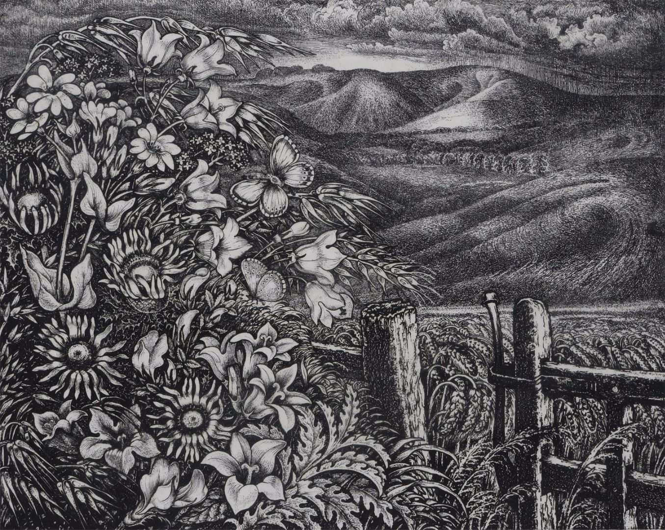 Robin Tanner | August in Wiltshire (1976) | MutualArt