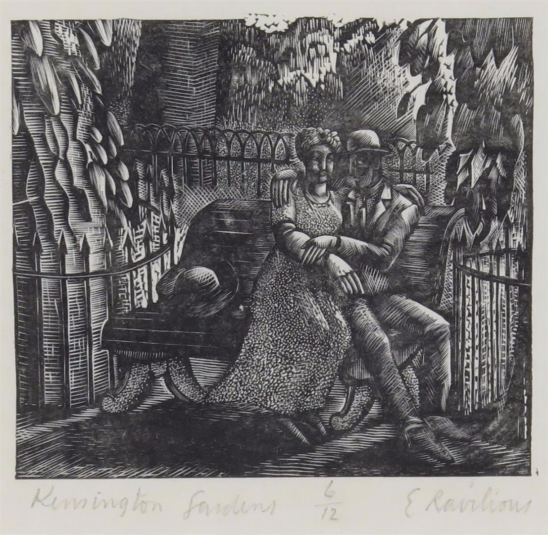 Eric Ravilious | Three works: Manor Gardens; Kensington Gardens ...