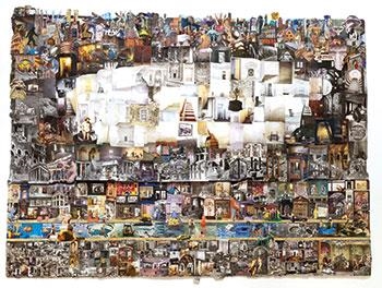 Collages and Assemblages by Aldwyth | Exhibitions | MutualArt