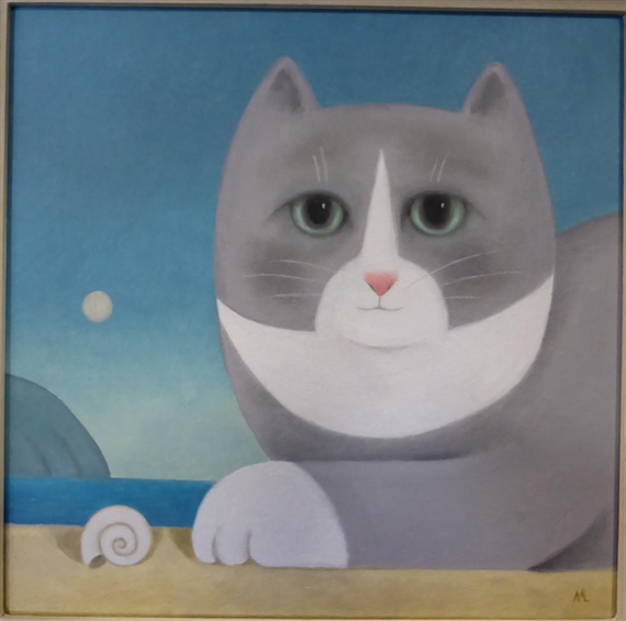 Martin Leman | Cat and shell | MutualArt