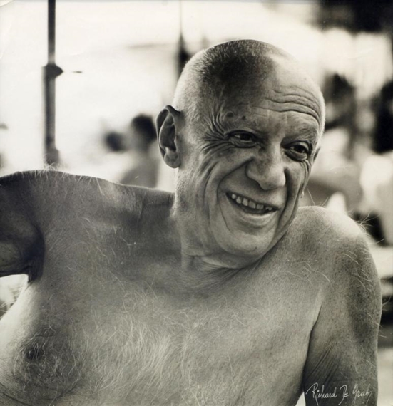 Richard de Grab | Portrait of Picasso Smiling | MutualArt