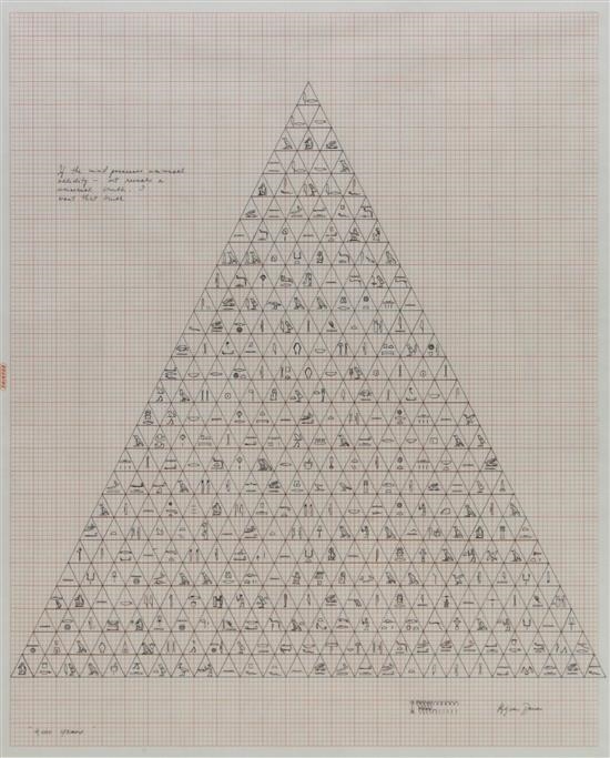 Agnes Denes | The Pyramid Series: 4000 Years (1975) | MutualArt