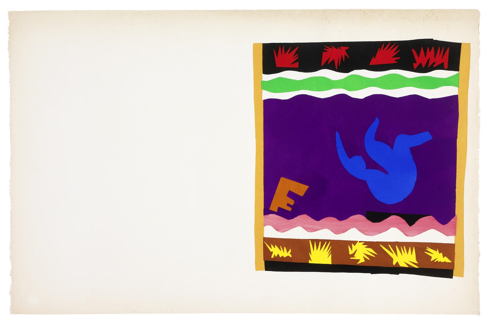 Henri Matisse | Le Tobogan from Jazz (1947) | MutualArt