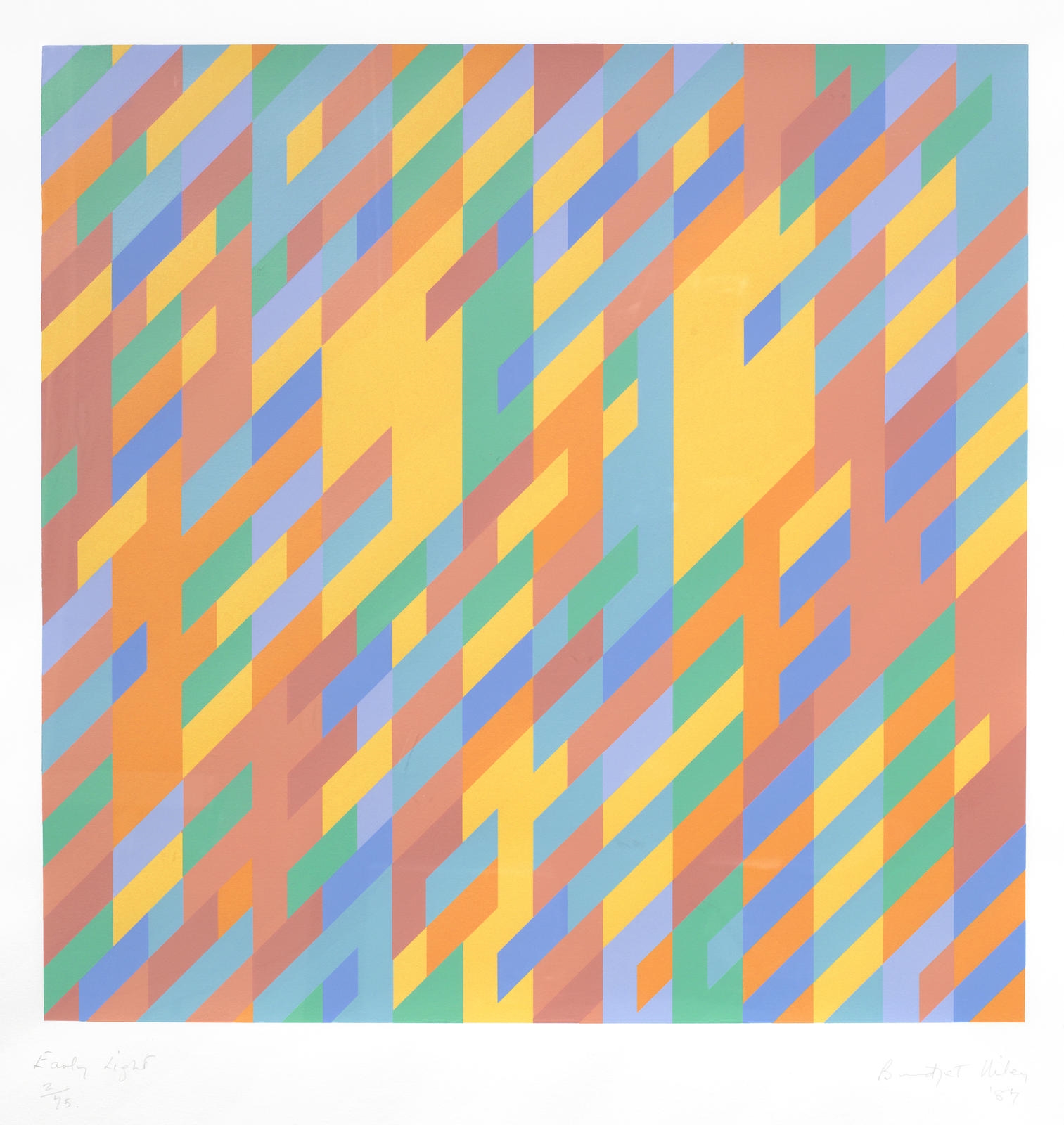 Bridget Riley | Early Light (1987) | MutualArt