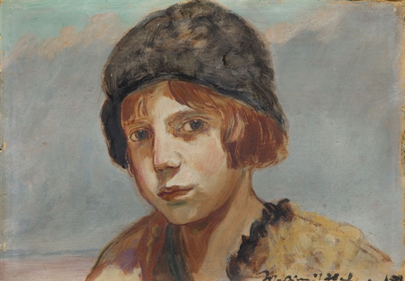 Vlastimil Hoffman | Portrait of Boy | MutualArt
