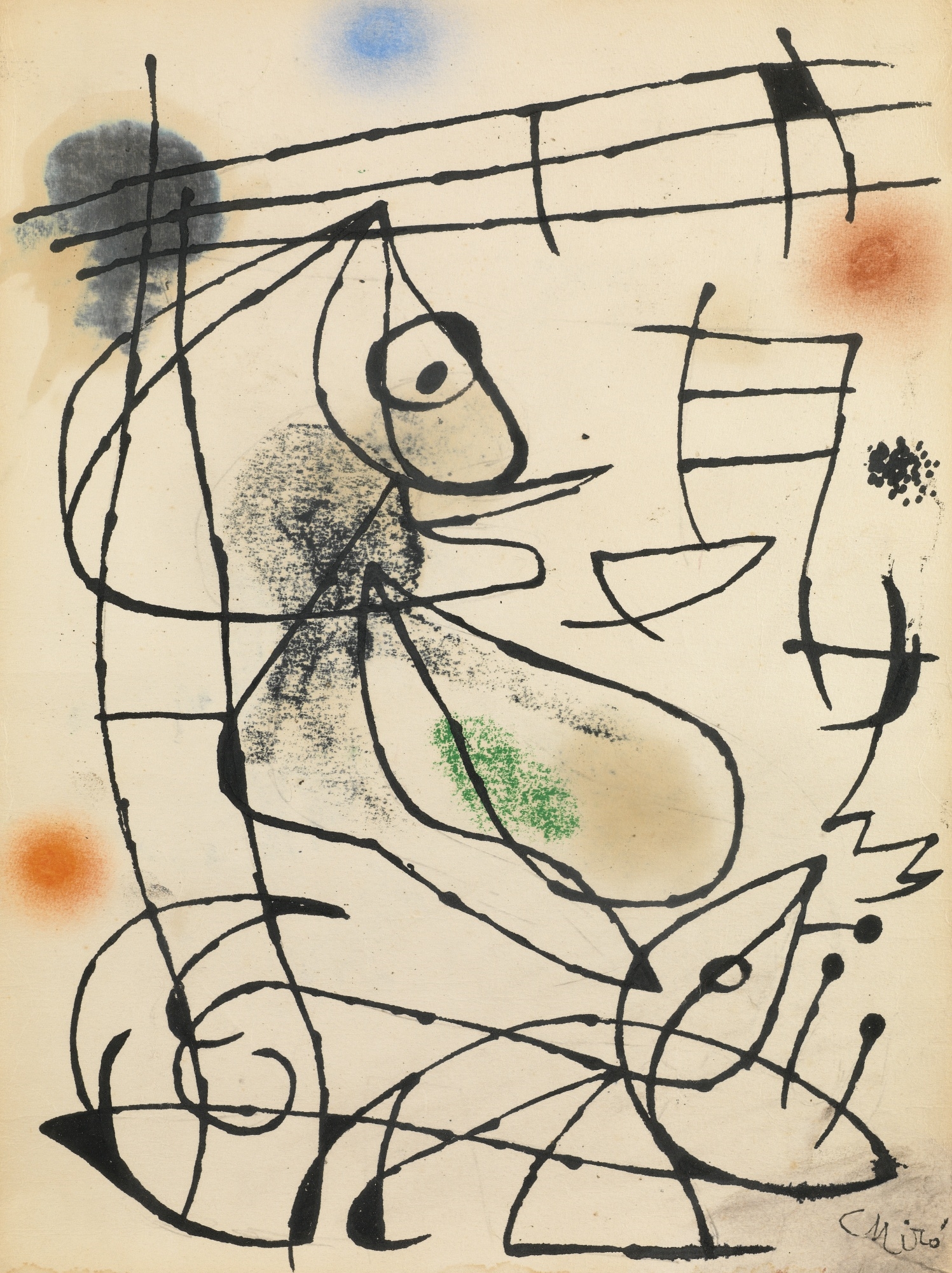 Joan Miró | Oiseaux Birds (1975) | MutualArt