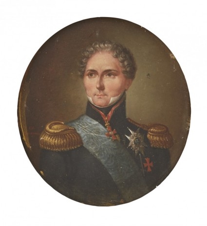 Carl Wilhelm Nordgren | Portrait of Karl XIV Johan in uniform with ...