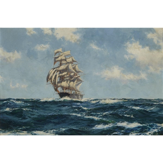 Montague Dawson | THE SOUTHERN CROSS’ OF 950 TONS BUILT IN 1851 | MutualArt