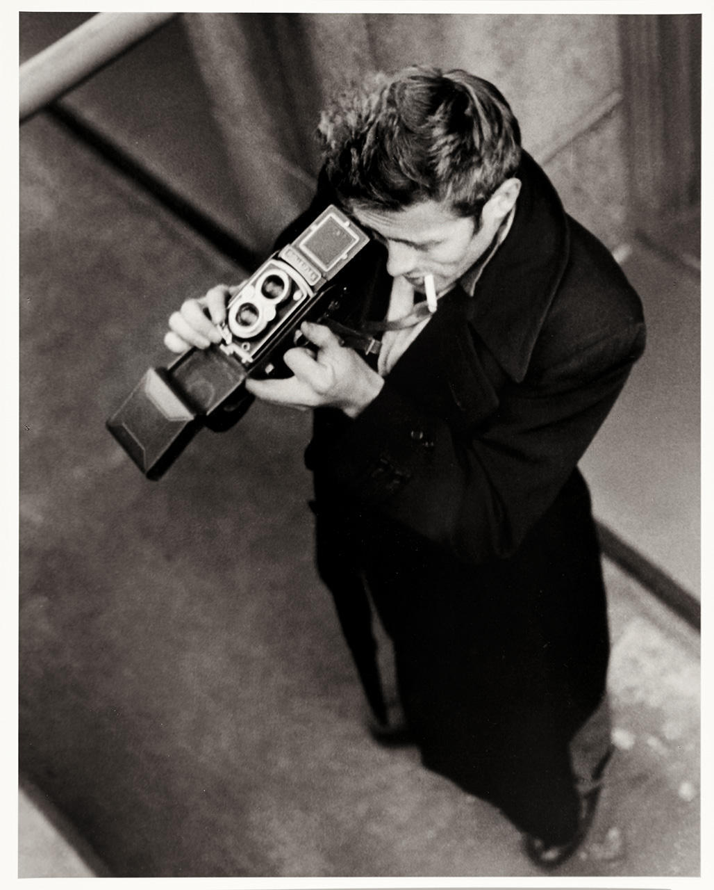 Roy Schatt | James Dean with his Rolleiflex camera | MutualArt