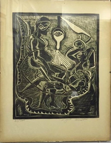 Azaria Mbatha | FIGURES AND A BEAST | MutualArt