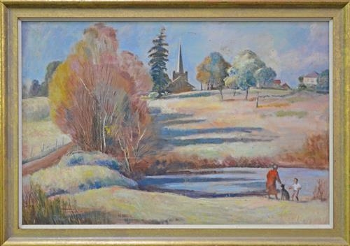 John Santry | A View Of The Steeple | MutualArt