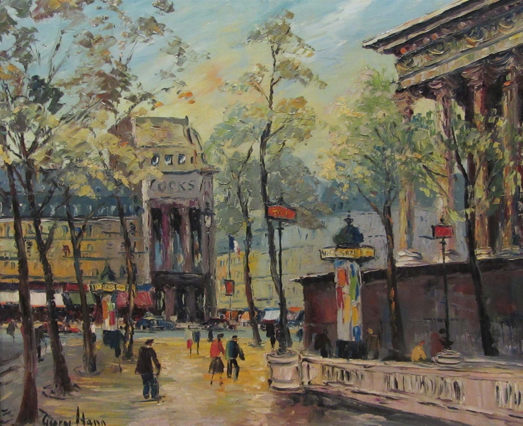 George Hann | Parisian Street Scene | MutualArt