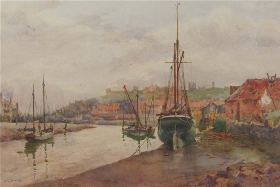 Albert George Stevens | Whitby from Whitehall | MutualArt
