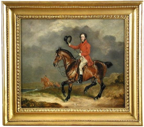 Sir Francis Grant | Portrait of John Whyte Melville on his hunter ...