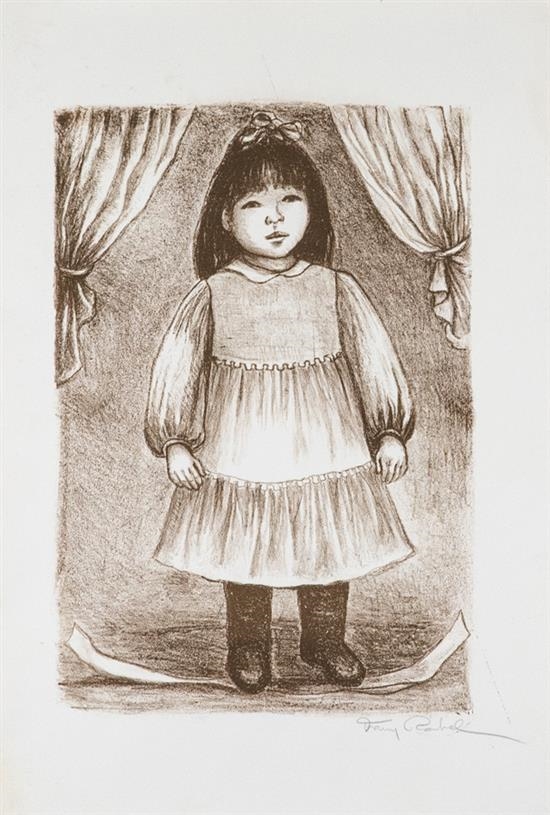 Fanny Rabel | Little Girl with a Bow | MutualArt