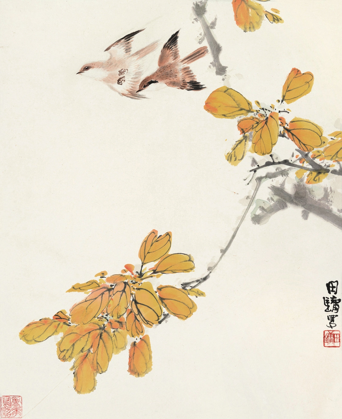 Tian Yong | Birds and Leaves | MutualArt