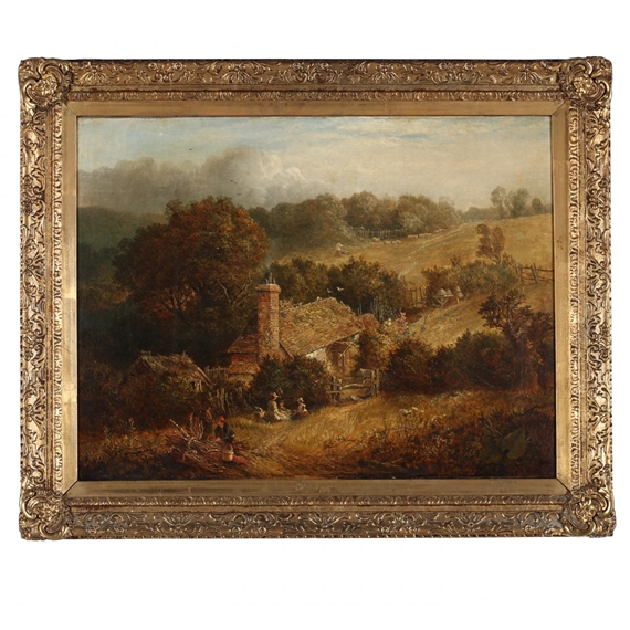 Thomas Whittle the Younger | Pastoral Landscape with Figures (1873 ...