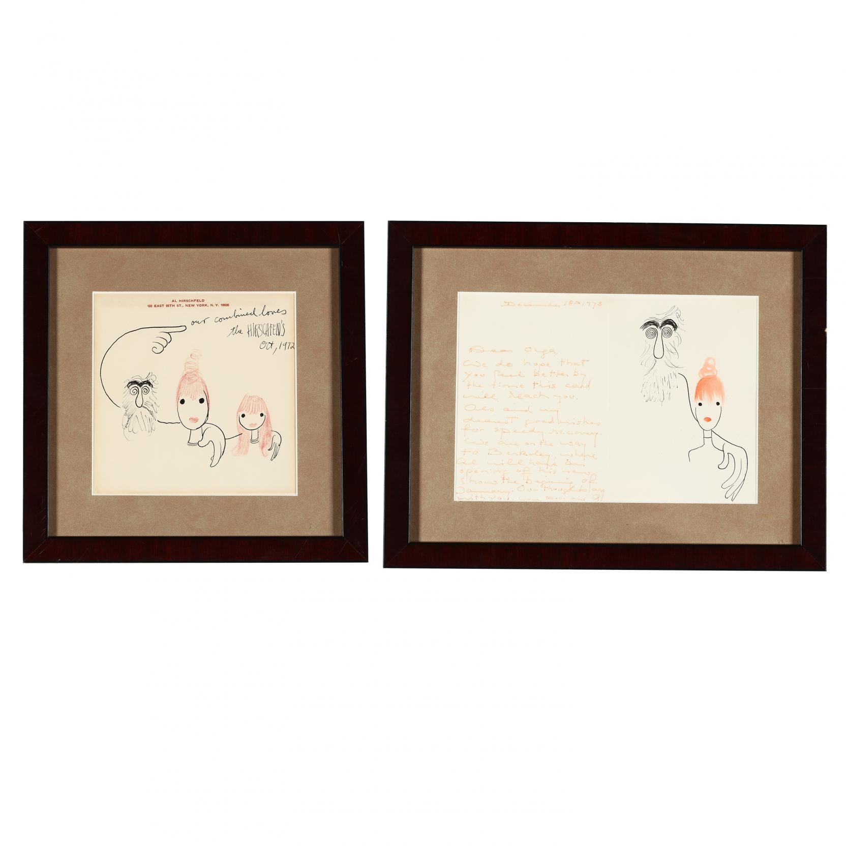 Al Hirschfeld | Self-Portrait with Family | MutualArt