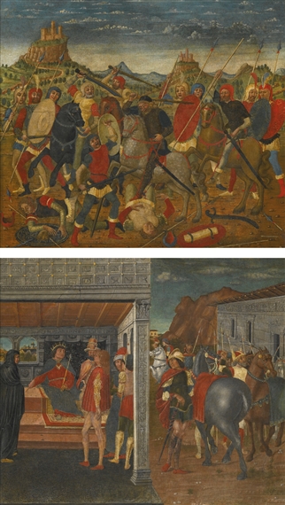 Domenico Morone | THE DEATH OF URIAH THE HITTITE; THE ANNOUNCEMENT OF ...