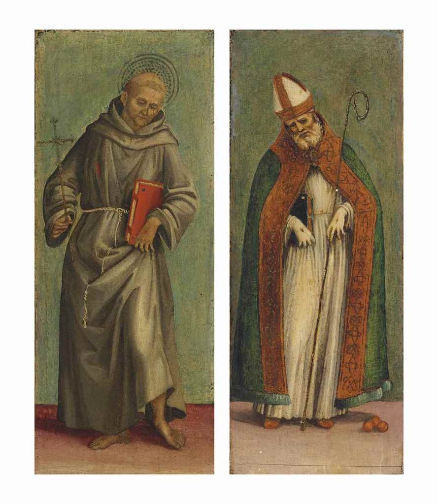 Luca Signorelli | Saint Francis of Assisi; and Saint Nicholas of Bari ...