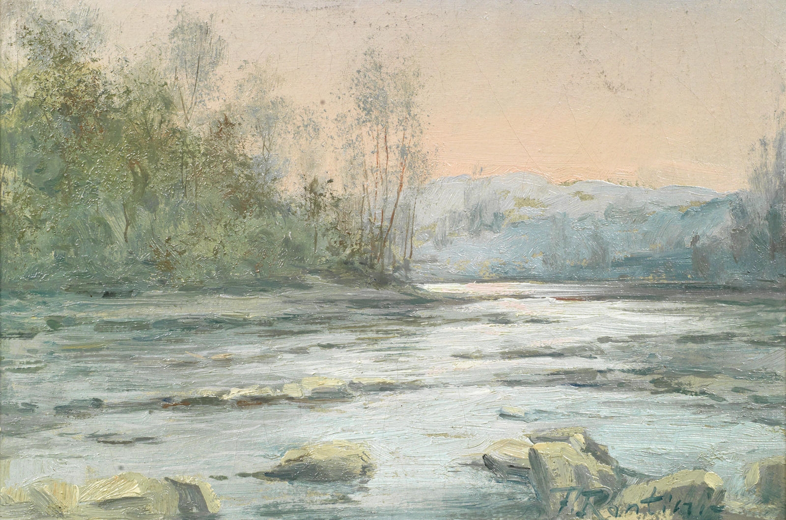 Ferruccio Rontini | Set of 4 works: River landscapes | MutualArt