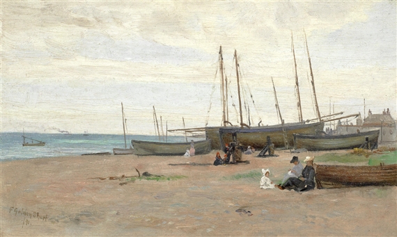 Frederick Golden Short | Low tide (1891) | MutualArt