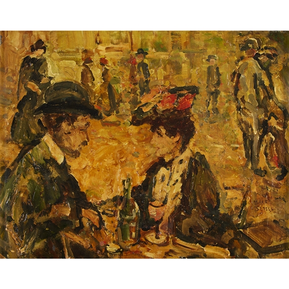 Isaac Israëls | Sophie de Vries with a red medaillon | MutualArt