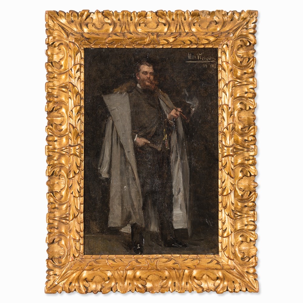 Max Koner | Portrait of a Man (1882) | MutualArt