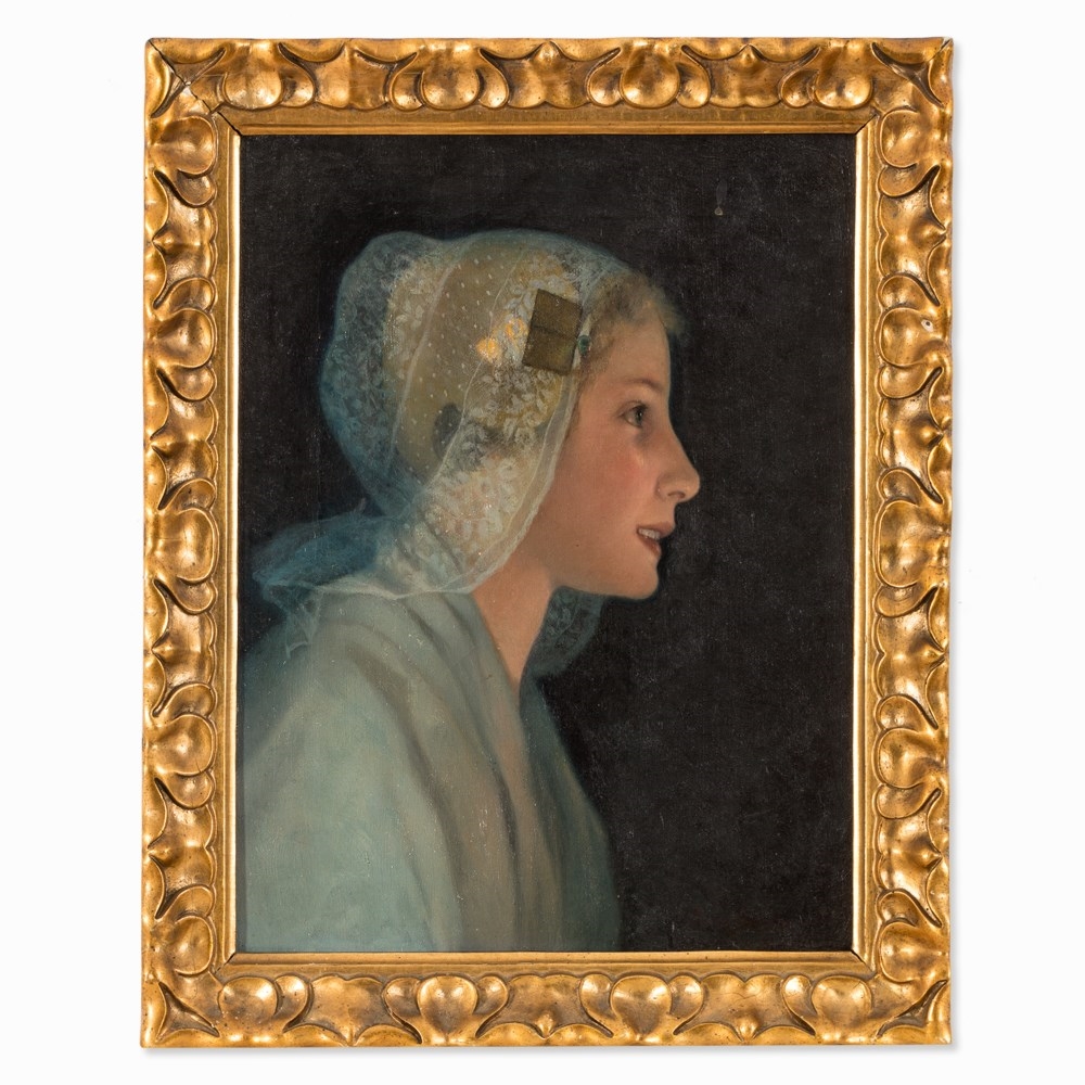 Theodor Grust | Candlelight Reflection (1890) | MutualArt